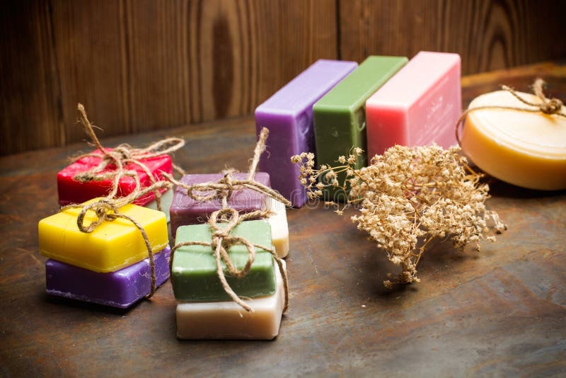 Scented and Colorfull Soaps Stock Image - Image of salon, wash: 114795455