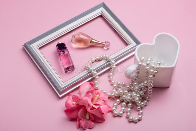 Scented Perfume in a Frame. Stock Image - Image of luxe, care: 213439977