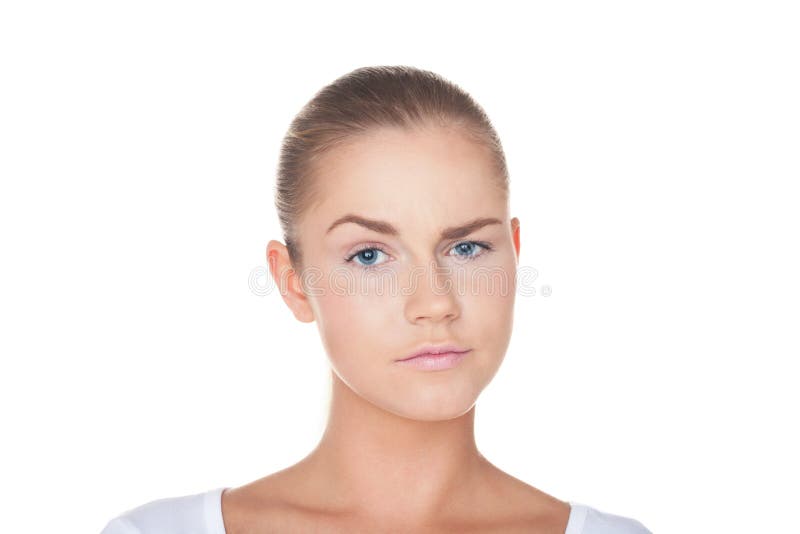 Sceptic stock image. Image of person, face, mimic, eyebrow - 34933773