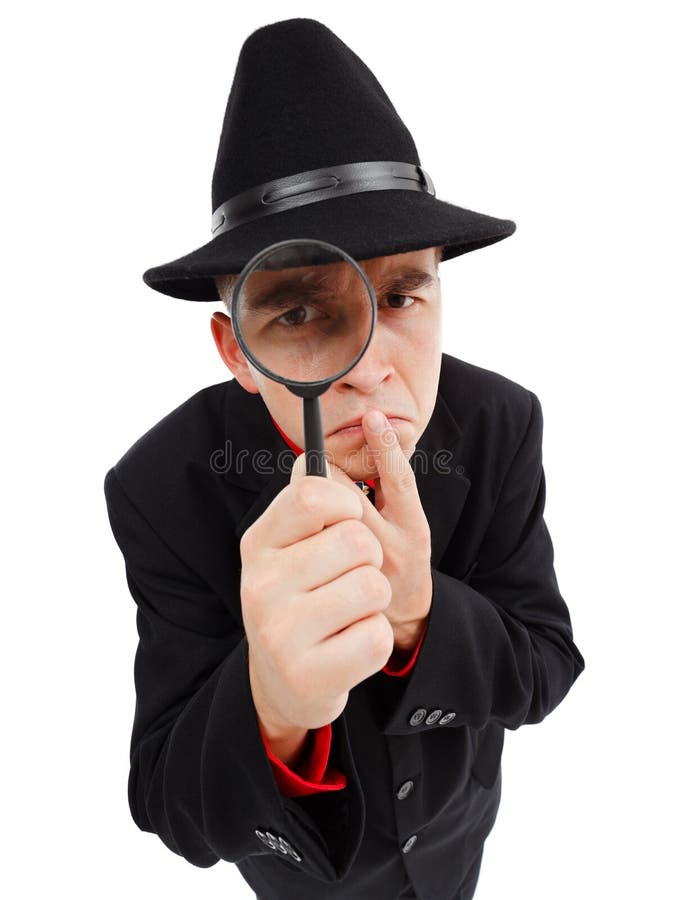 Detective stock photo. Image of investigate, hand, loupe - 27138588