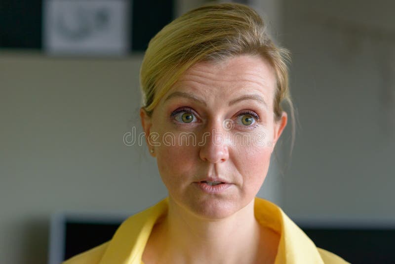 Sceptical Teacher Giving the Camera Quizzical Look Stock Photo - Image ...