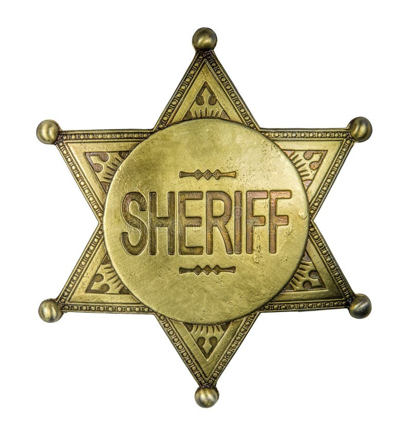 Distintivo dello sceriffo immagine stock. Immagine di sheriff - 2403145