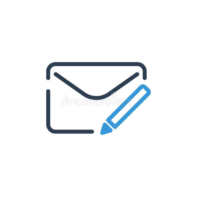 Schéma Icône De Vecteur De Courrier Entrant Illustration de Vecteur ...
