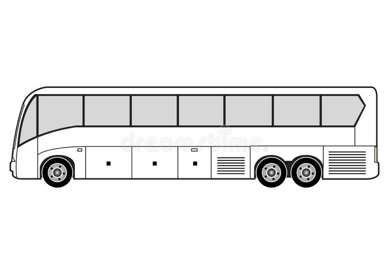 Schéma - bus illustration de vecteur. Illustration du découpage - 718803