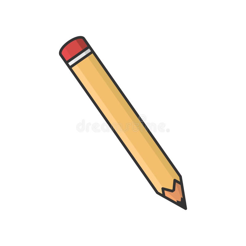 Schéma crayon illustration de vecteur. Illustration du graphisme - 93677142