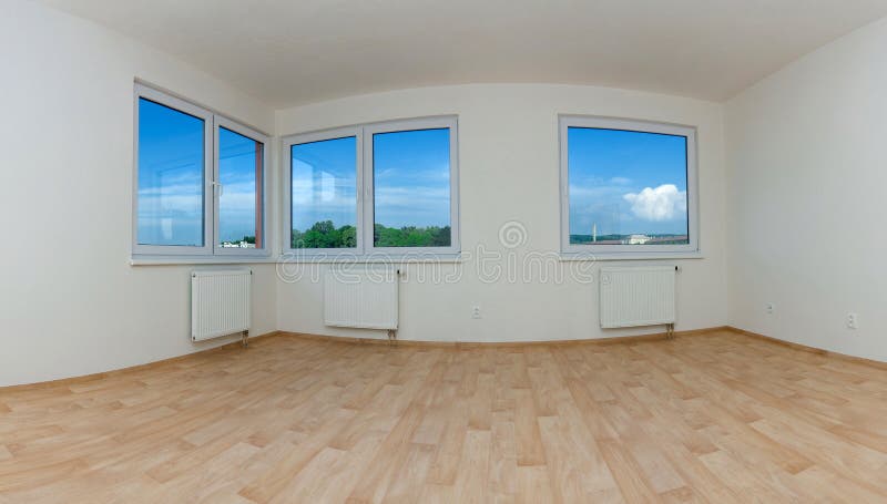 Schöne Leere Wohnung, Moderne Küche Stockbild - Bild von ofen, stilvoll ...