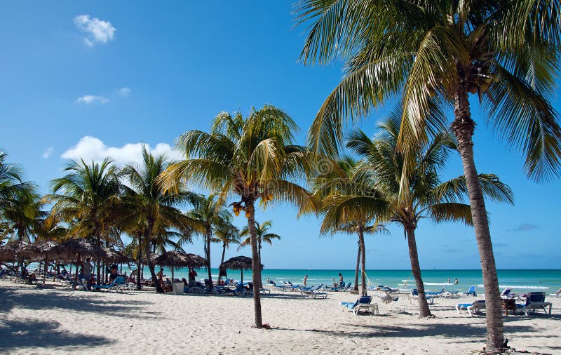 Schöner Strand in Varadero, Kuba Redaktionelles Bild - Bild von amerika ...