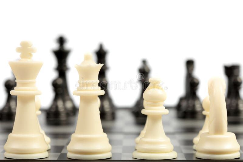 Opstelling Van Schaakstukken Stock Foto - Image of zwart, begrip: 34619494