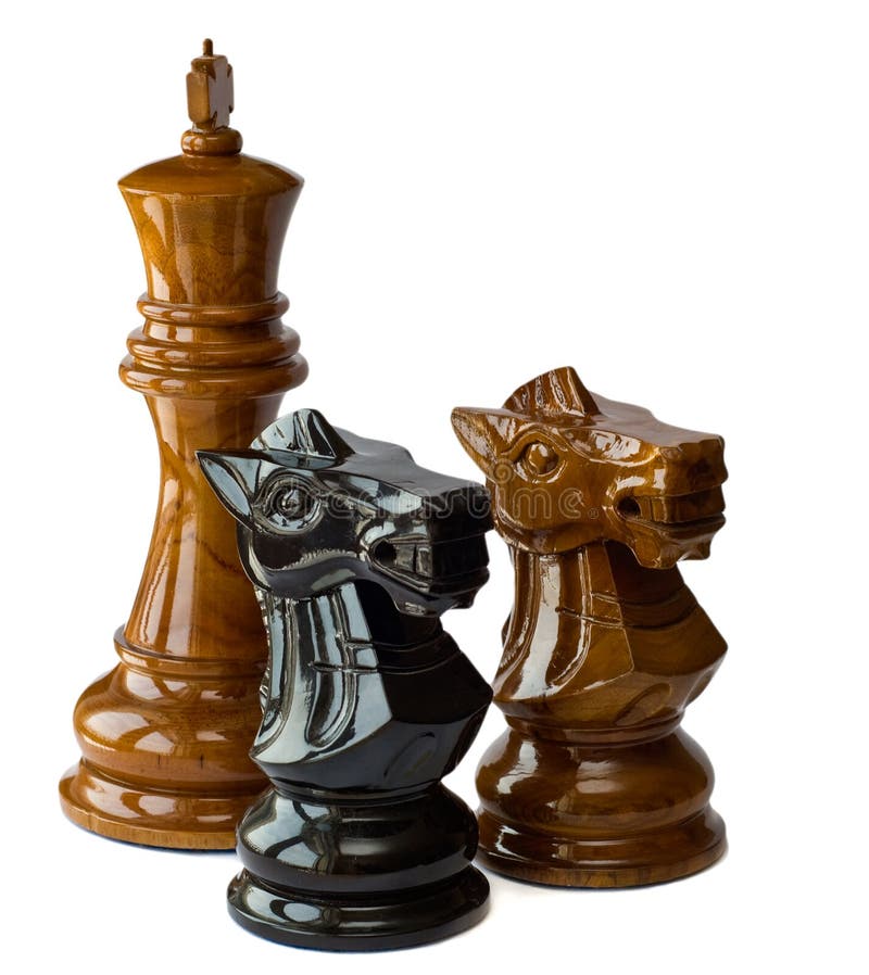 Schaak stock foto. Image of koning, geïsoleerd, ridder - 13122780