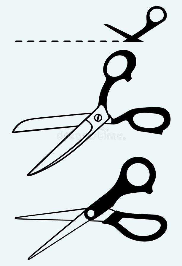 Het silhouet van de schaar vector illustratie. Illustration of ...