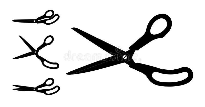 Het silhouet van de schaar vector illustratie. Illustration of ...