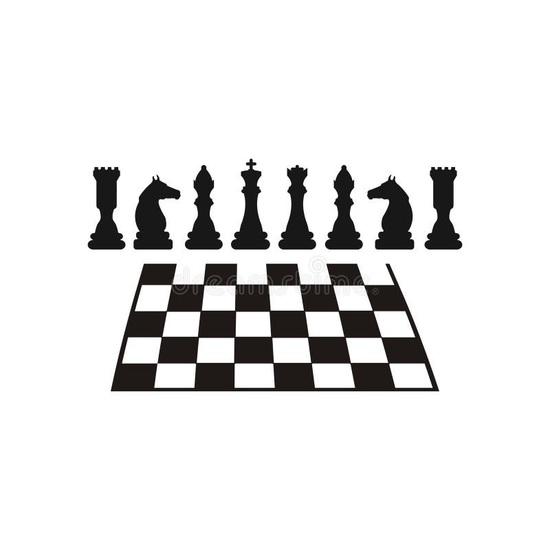 Schach Logo Design Vektor Illustration Kreatives Schach Logo Design ...