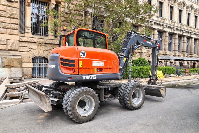 Schaeff Compact Excavator Machine in Germany Editorial Image - Image of ...
