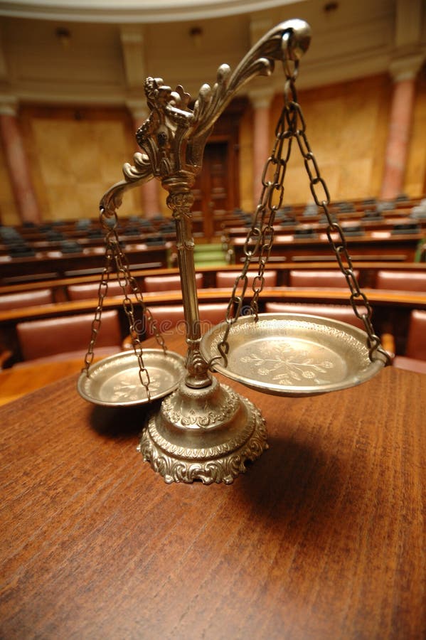 Symbool Van Wet En Rechtvaardigheid Stock Foto - Image of begrip ...
