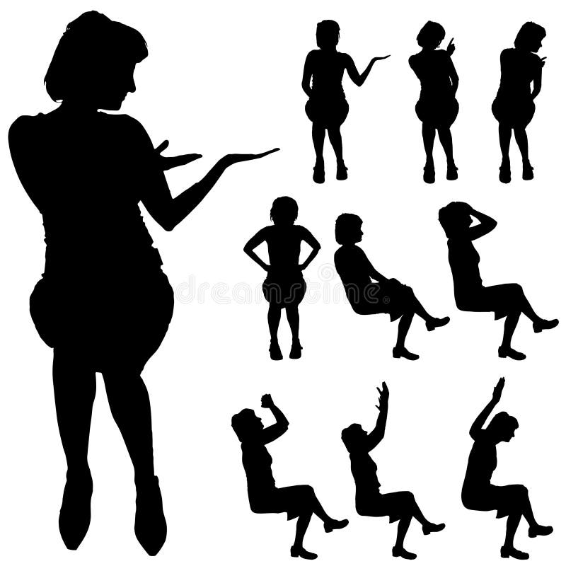 Schattenbild der Frau stock abbildung. Illustration von mädchen - 57242226 Schattenbild der Frau stock abbildung. Illustration von mädchen - 57242226