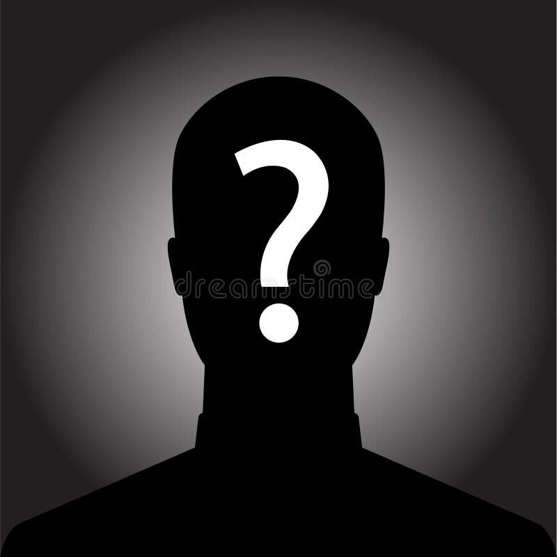 Schattenbild Des Anonymen Mannes in Der Mugshot- Oder ...