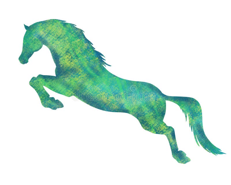 Springendes Pferd Logo Template Linie Tiervektor-Design Vektor ...