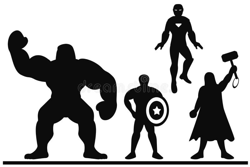 Superheld-Team Team Von Superhelden Vektor Abbildung - Illustration von ...