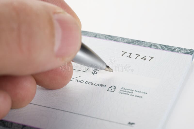 Scheck stockbild. Bild von kontrolle, hand, dokument - 35286521