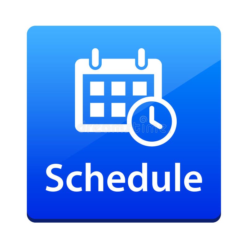 Schedule button stock vector. Illustration of company - 203151454