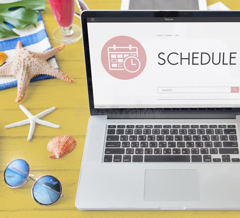 Schedule Appointment Meeting Agenda Planner Concept Stock Image - Image ...