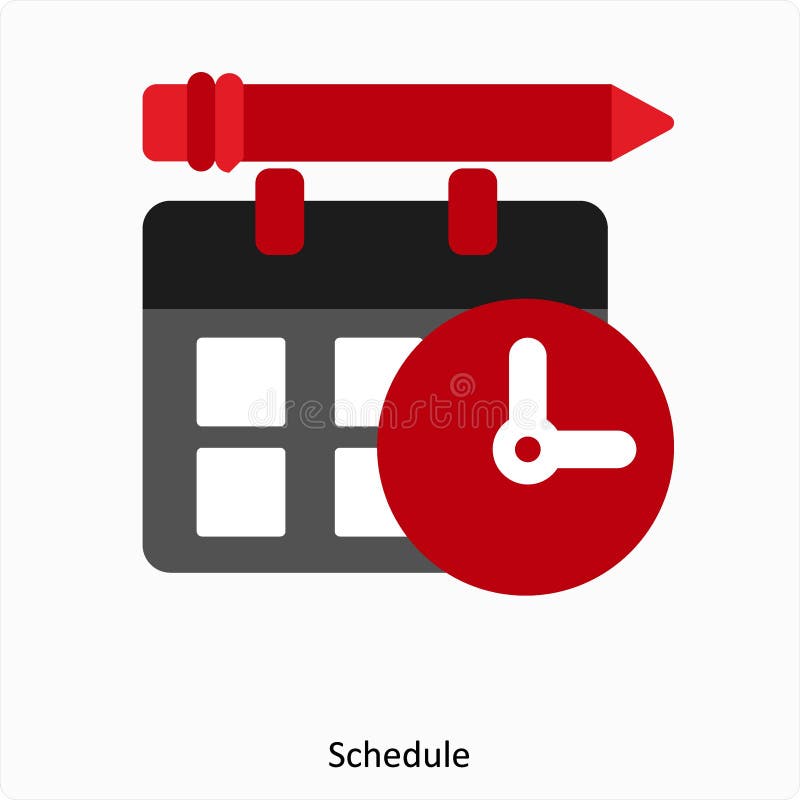 Schedule stock vector. Illustration of design, event - 266788424