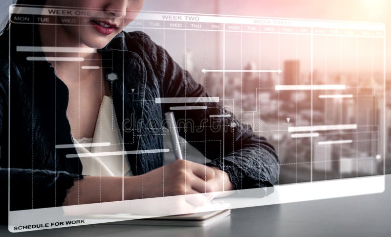 Schedule Business Planning and Project Management. Stock Photo - Image ...