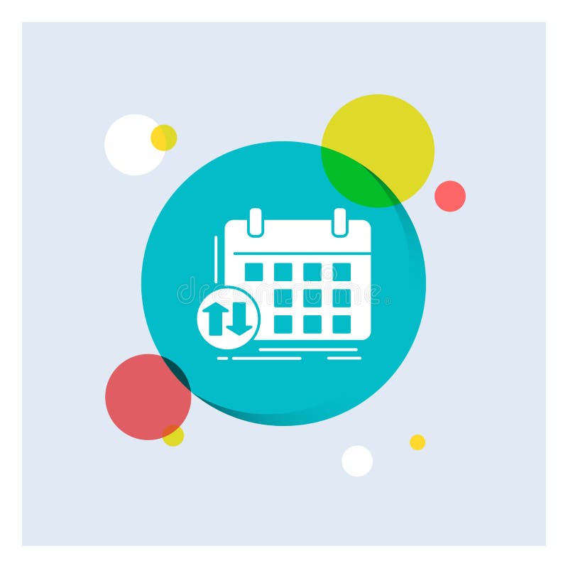 Schedule, Classes, Timetable, Appointment, Event White Glyph Icon ...