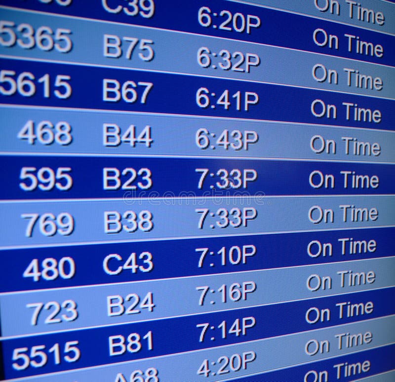 Schedule of flights stock image. Image of blue, data - 20844297