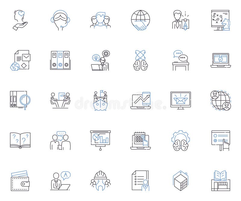 Schedule Framework Line Icons Collection. Calendar, Planner, Routine ...