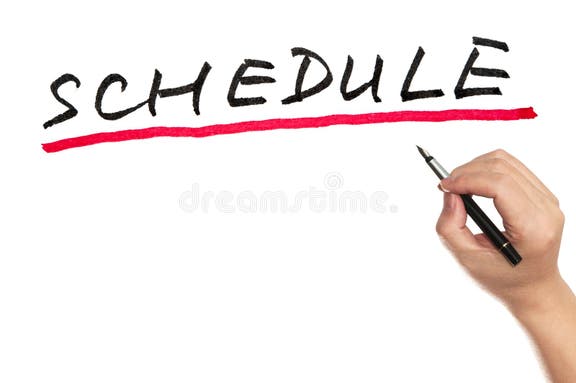 Schedule stock image. Image of text, handwriting, appointment - 43937355