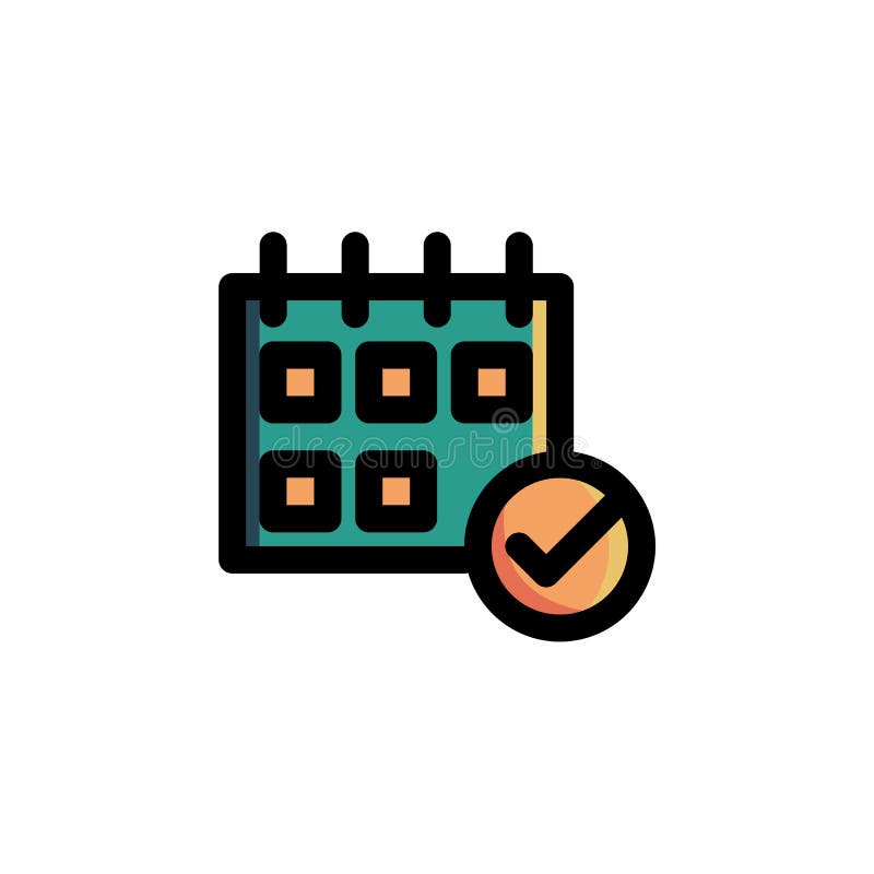 Schedule Icon stock vector. Illustration of office, month - 200582461
