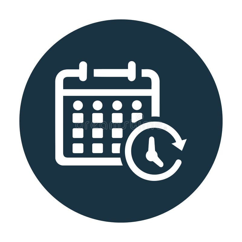 Schedule Icon, Calendar Design, Deadline Stock Illustration ...