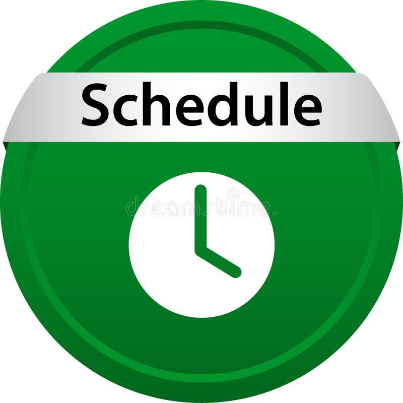 Schedule web button stock illustration. Illustration of list - 119415325