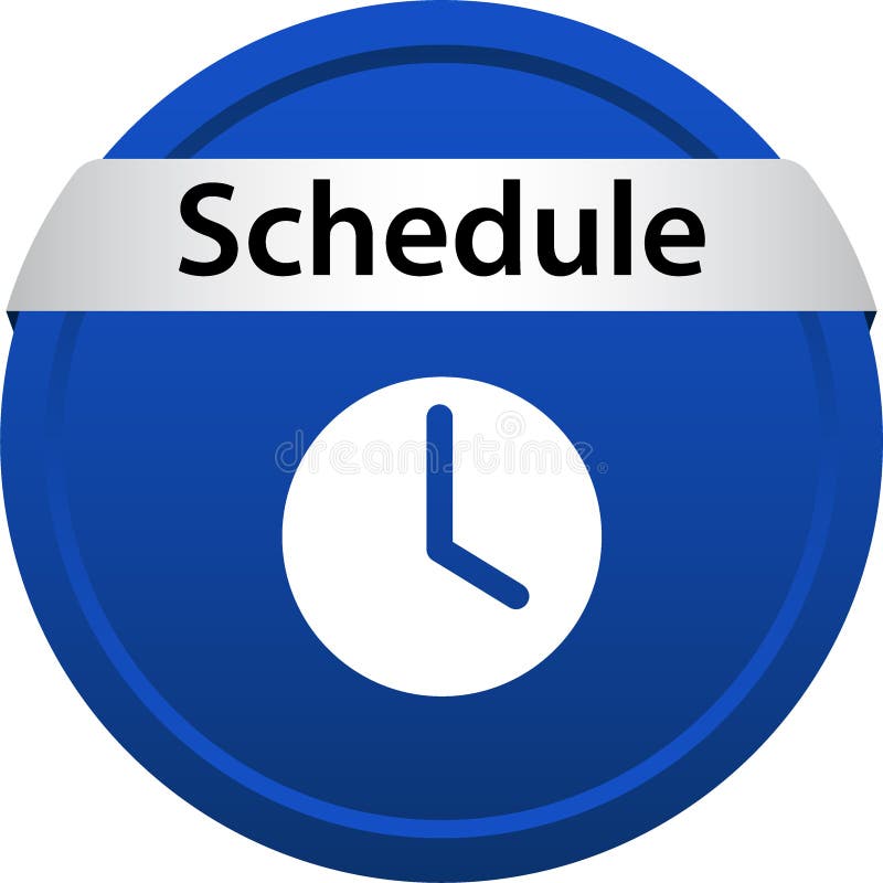 Schedule web button stock illustration. Illustration of list - 119415325