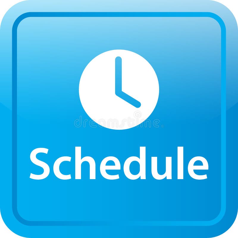 Schedule icon web button stock illustration. Illustration of flow ...