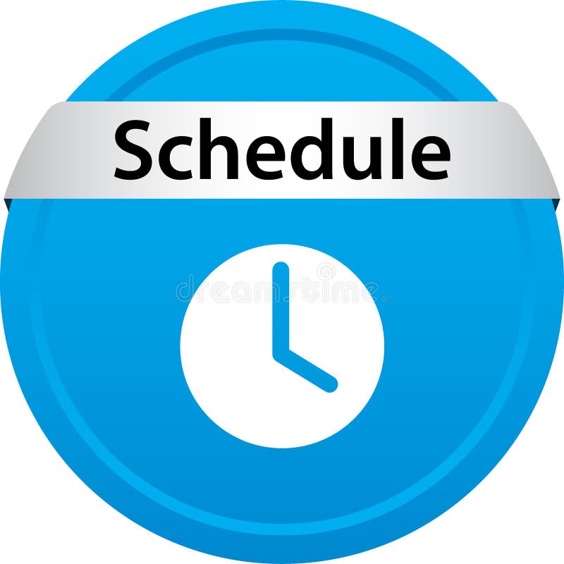 Schedule icon web button stock illustration. Illustration of deadline ...