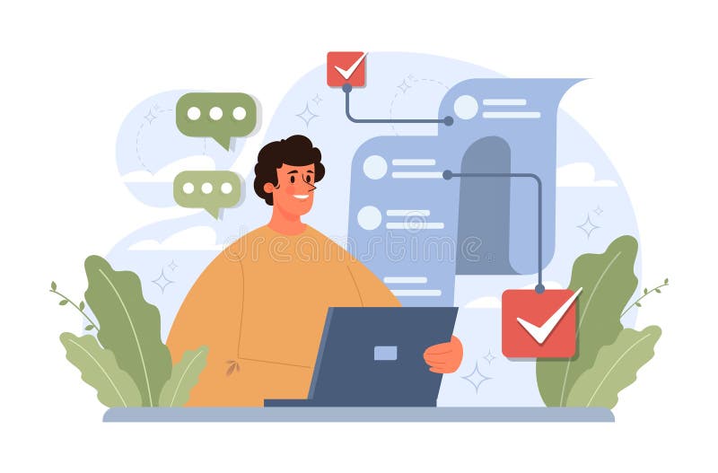 Schedule Management. Character Planning or Checking Task, Appointment ...