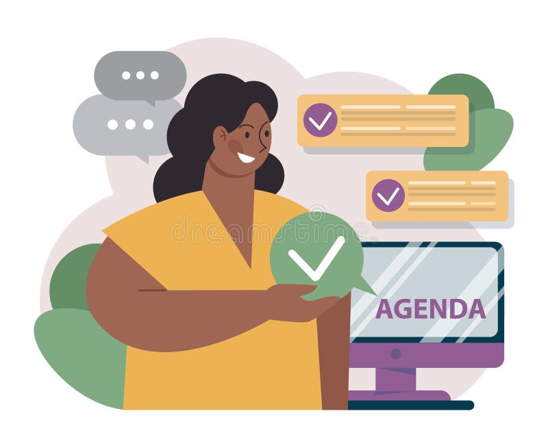 Schedule Management. Character Planning or Checking Task, Appointment ...