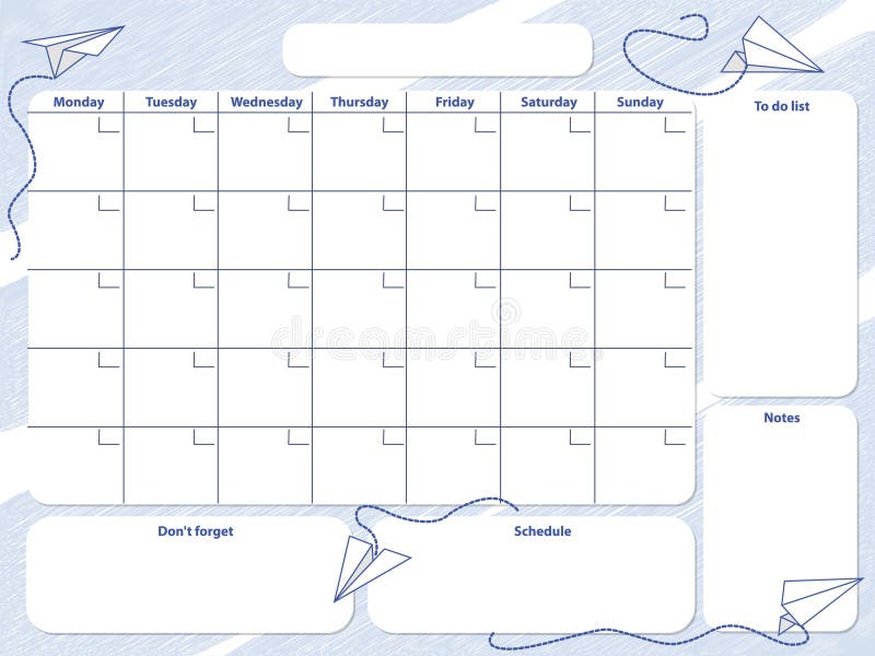 Schedule, Monthly Planner Template. Planner for Business, Coaching ...