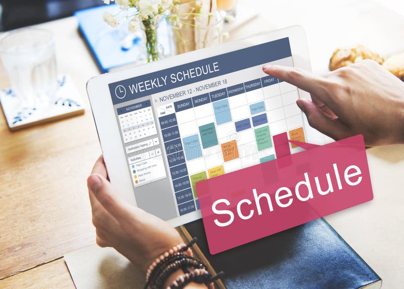 Schedule Organization Planning List To Do Concept Stock Photo - Image ...