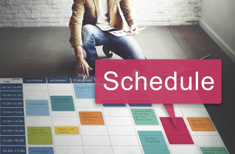 Schedule Organization Planning List To Do Concept Stock Image - Image ...