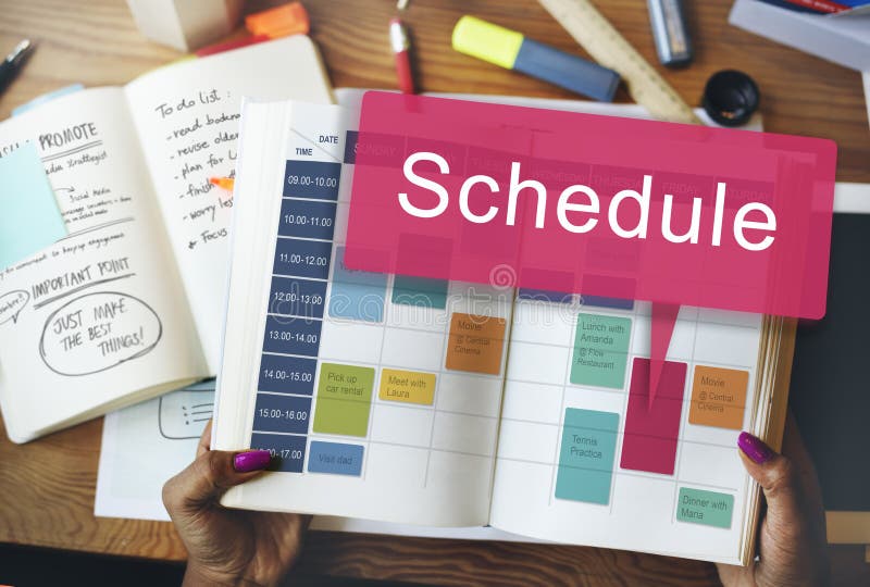 Schedule Organization Planning List To Do Concept Stock Photo - Image ...