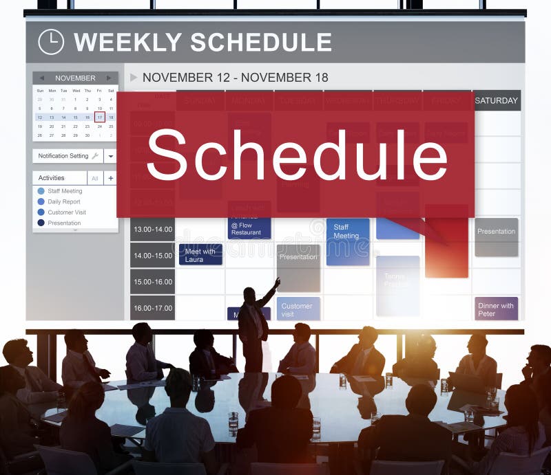 Schedule Organization Planning List To Do Concept Stock Photo - Image ...