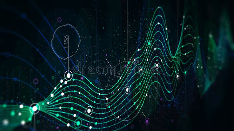 Schedule Statistics Data, Analytical Indicator Sci-fi Background ...