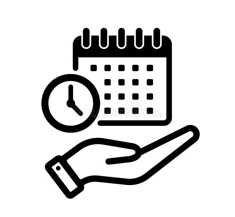Schedule, Task Management Vector Icon Illustration Stock Vector ...