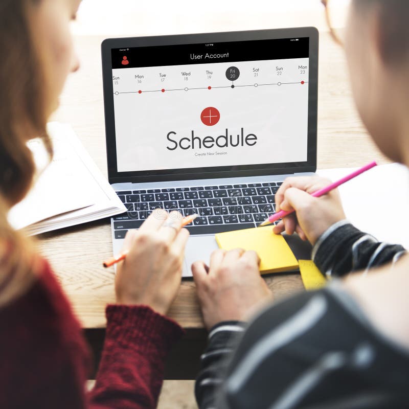 Schedule Time Management Planner Concept Stock Image - Image of control ...