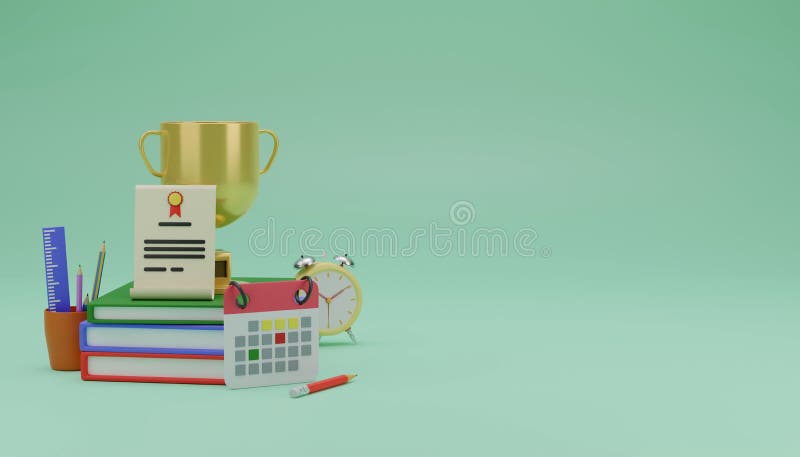 Schedule and Time Management To Success 3D Render Illustration Stock ...