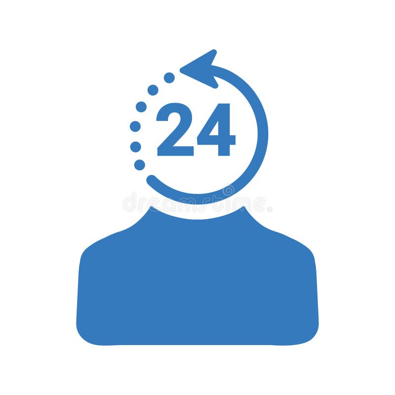 Schedule, Time, Working Hours Icon. Blue Vector Sketch Stock ...