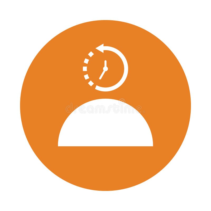 Schedule, Time, Working Hours Icon. Orange Color Vector Design Stock ...